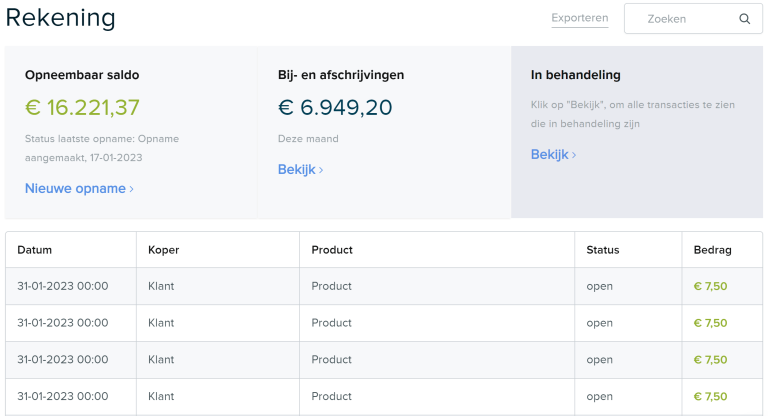 SEPA batch bestanden importeren - PayPro